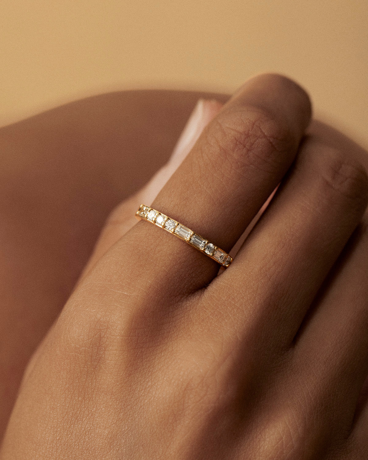 Fire Split Band Diamond Ring | Lucy Folk Rings